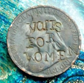 Suffragette Defaced 1897 Penny